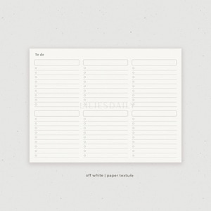 To Do List, Task Checklist, Landscape Digital Planner Template for ...