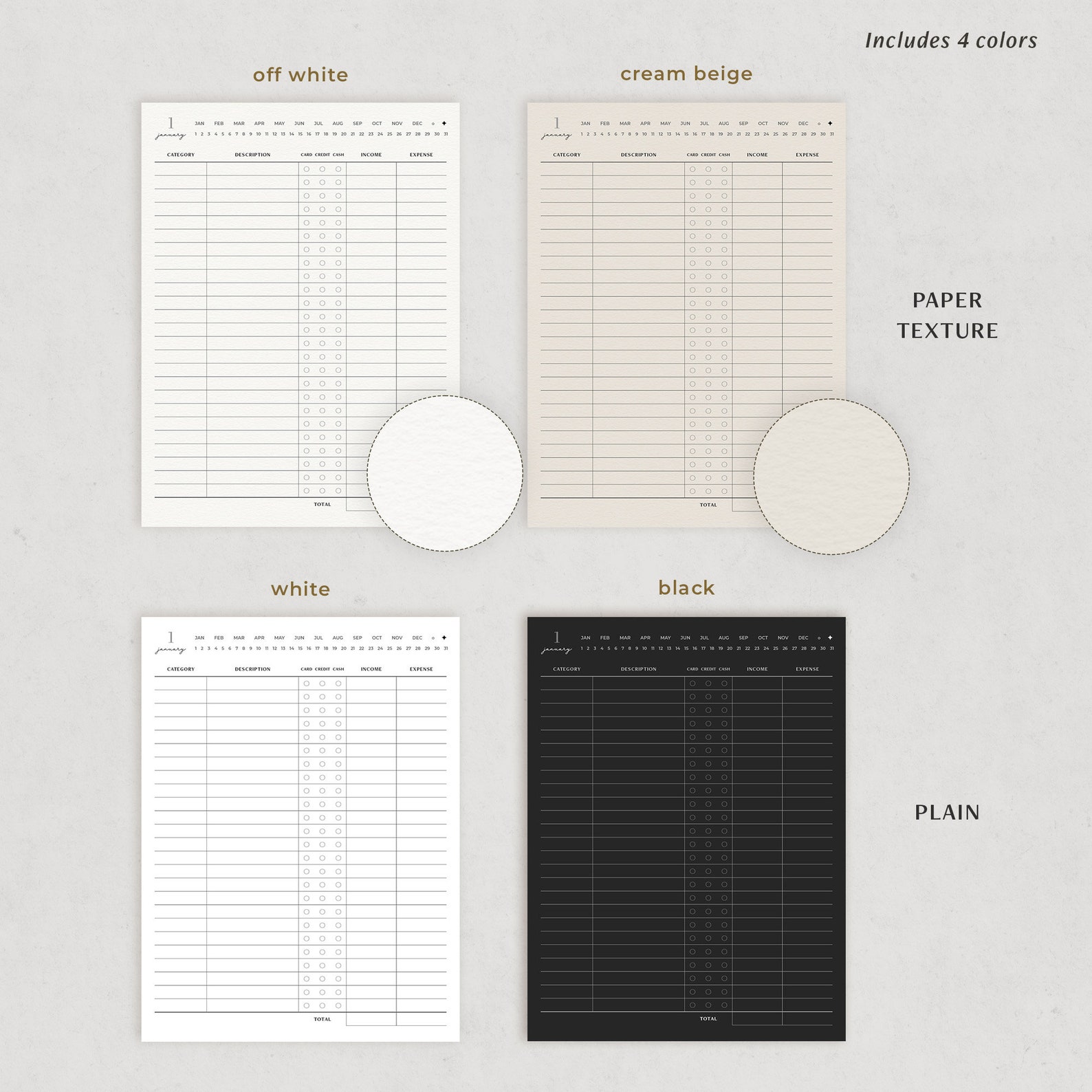 Hyperlinked Transaction Log Daily Income and Expenses - Etsy