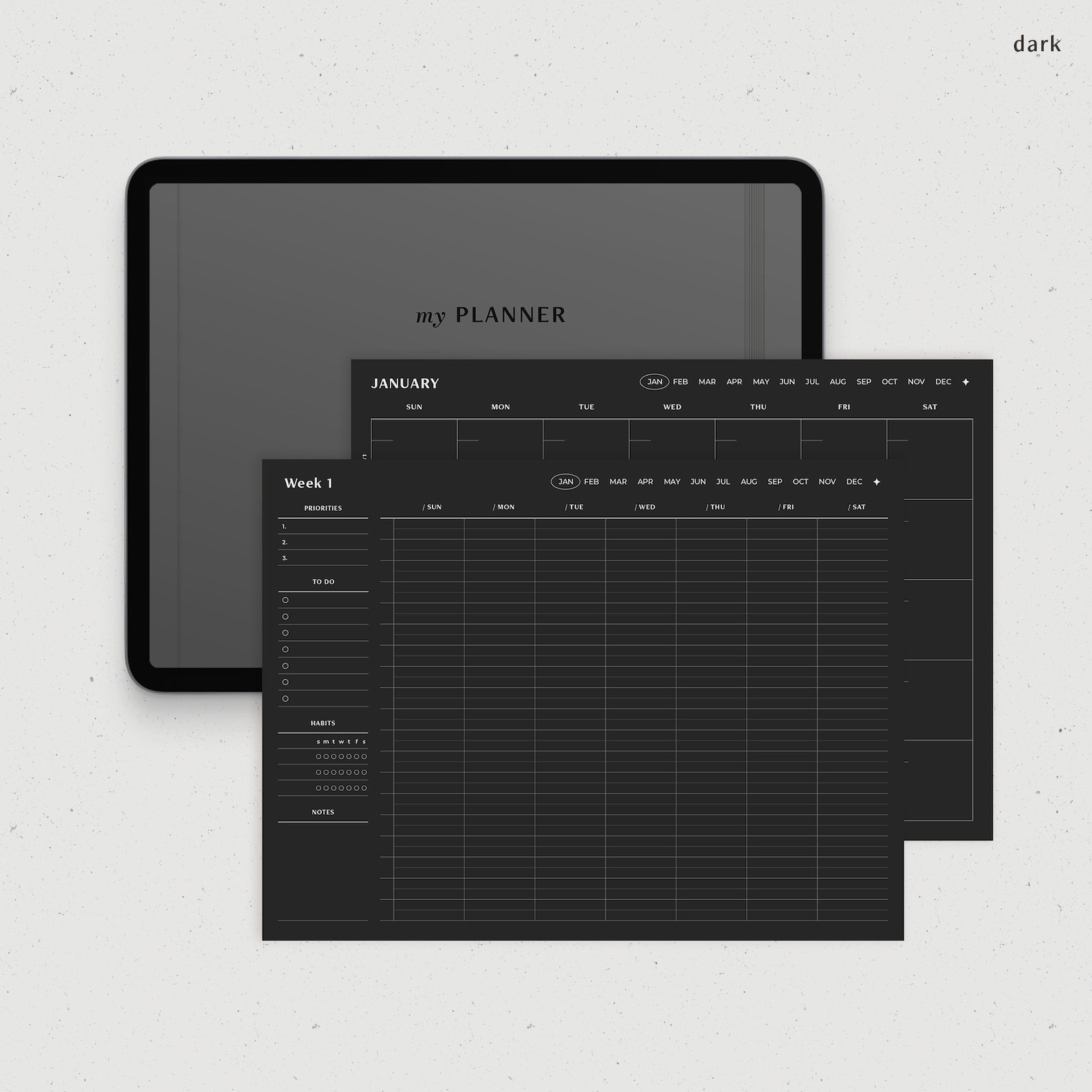 Weekly Schedule Weekly Hourly Digital Planner Template for - Etsy