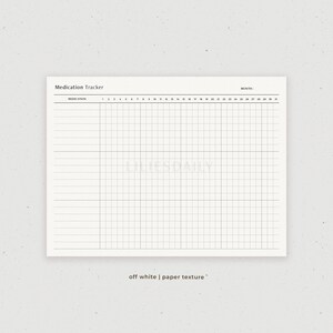 Monthly Medication Tracker Digital Template, Goodnotes Supplement ...