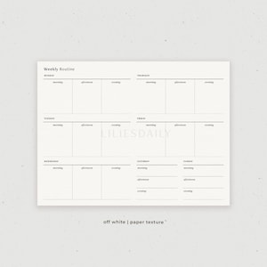 Weekly Routine Planner, Digital Weekly Schedule Template for Goodnotes ...
