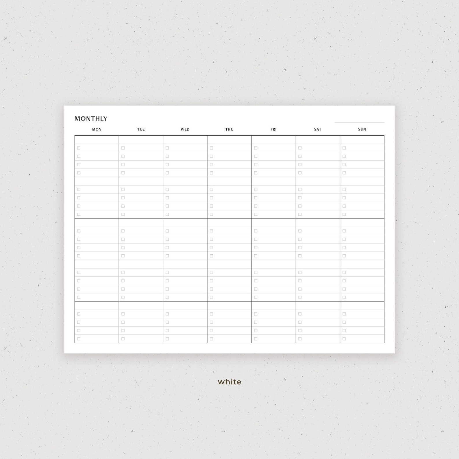 Monthly Checklist Calendar Monthly Bill Tracker Digital | Etsy