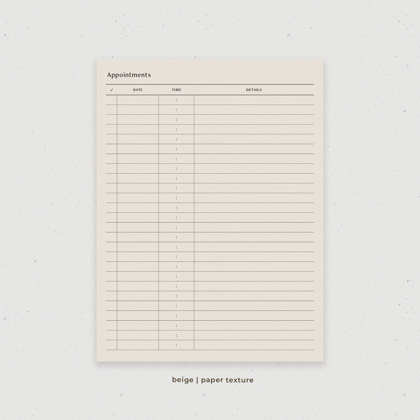 Appointment Tracker, Meeting Reminder Log Digital Planner Template for ...