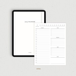Daily Schedule, Personal Work Home Digital Planner for iPad Goodnotes ...