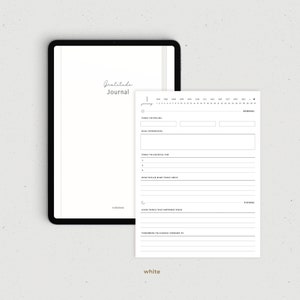 Digital Gratitude Journal, Goodnotes Self Care Daily Journal for Ipad ...