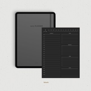 Daily Schedule, Personal Work Home Digital Planner for iPad Goodnotes ...