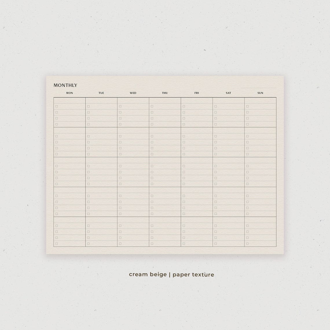 Monthly Checklist Calendar Monthly Bill Tracker Digital | Etsy