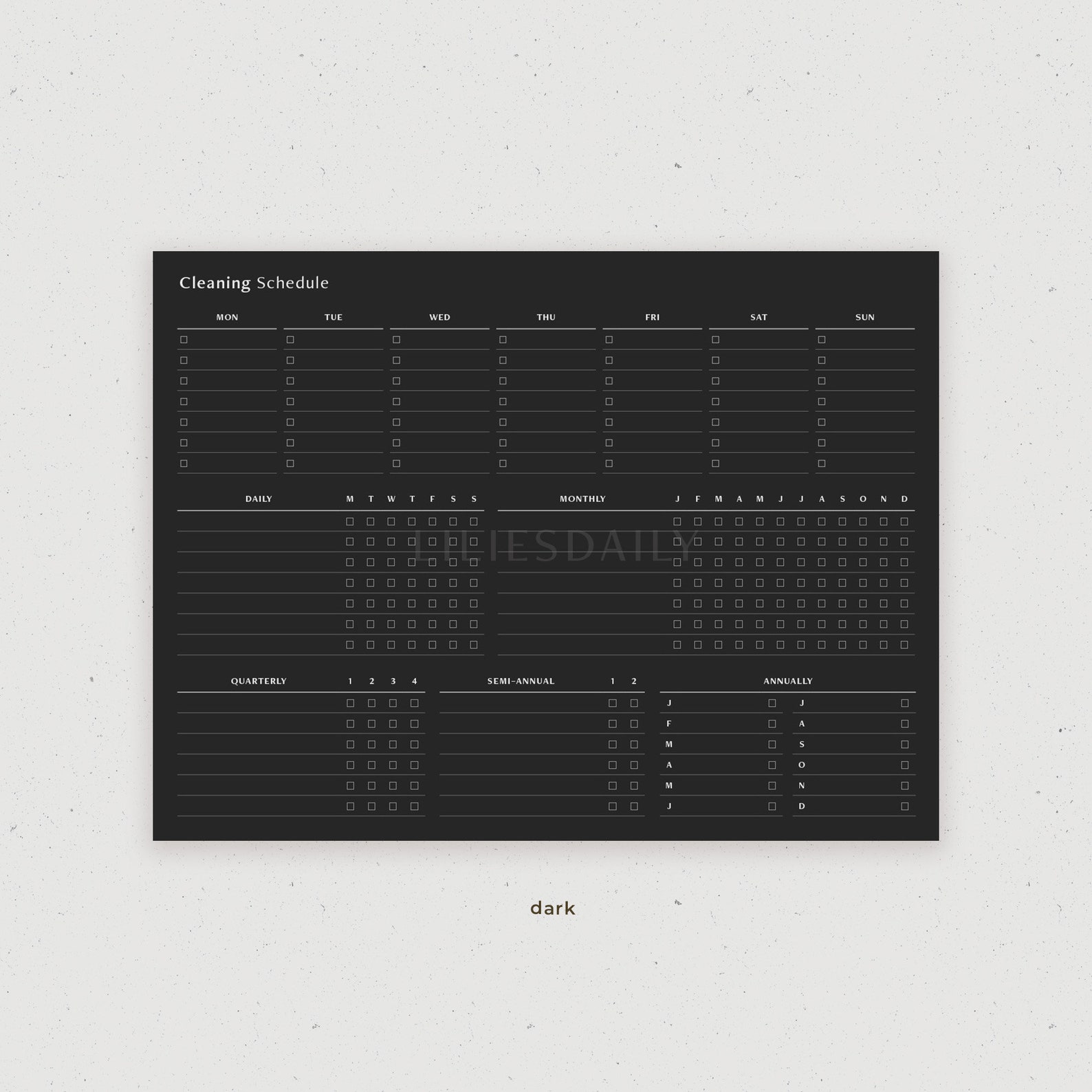 Digital Cleaning Schedule, Home Cleaning Template, Weekly House Chores ...