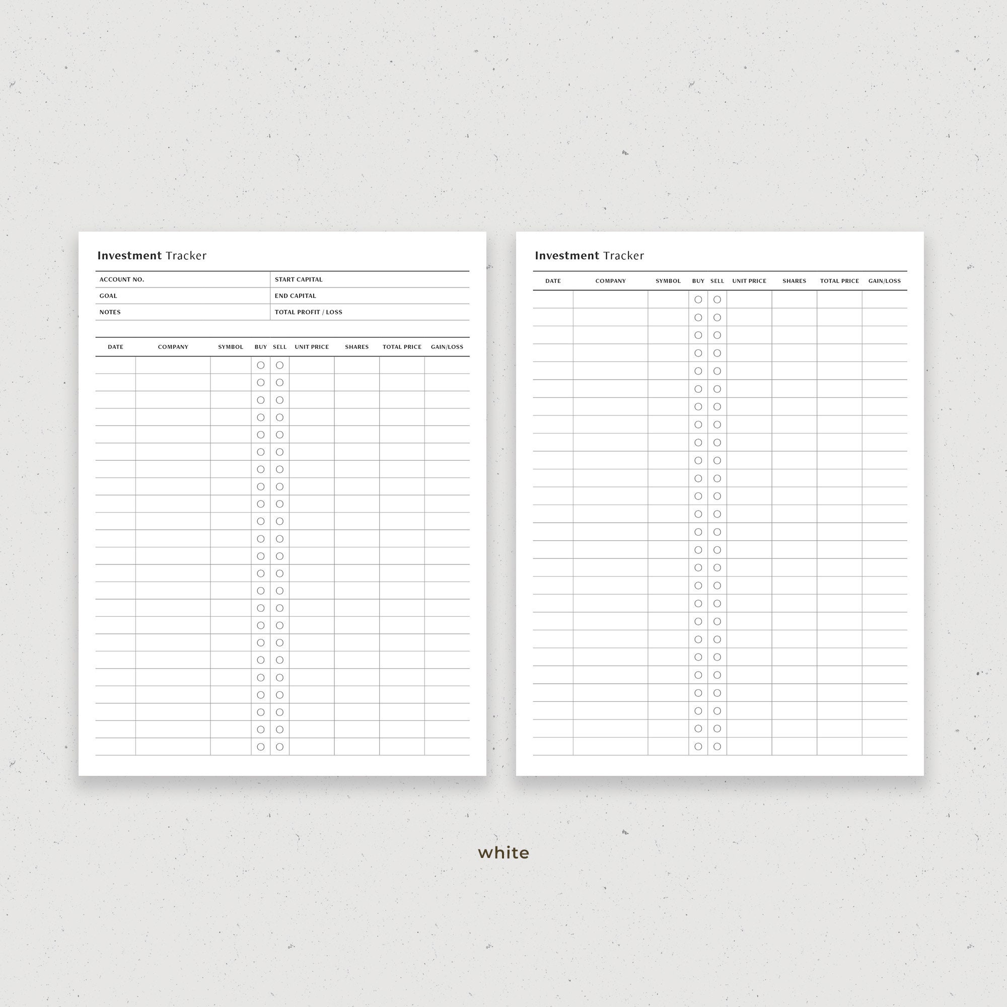 Investment Tracker Stock Crypto Trading Log Digital Planner - Etsy