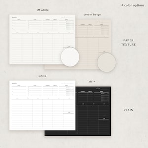 Weekly Overview Digital Planner Template for Goodnotes Notability iPad ...