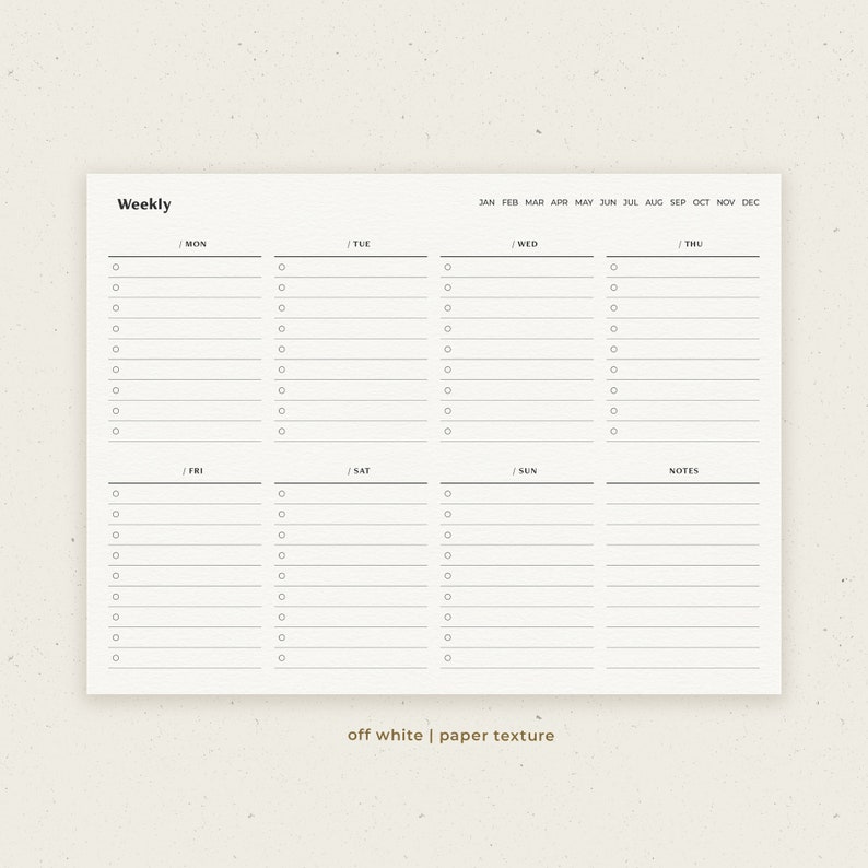 Weekly to Do List Digital Planner for Ipad Goodnotes Weekly | Etsy