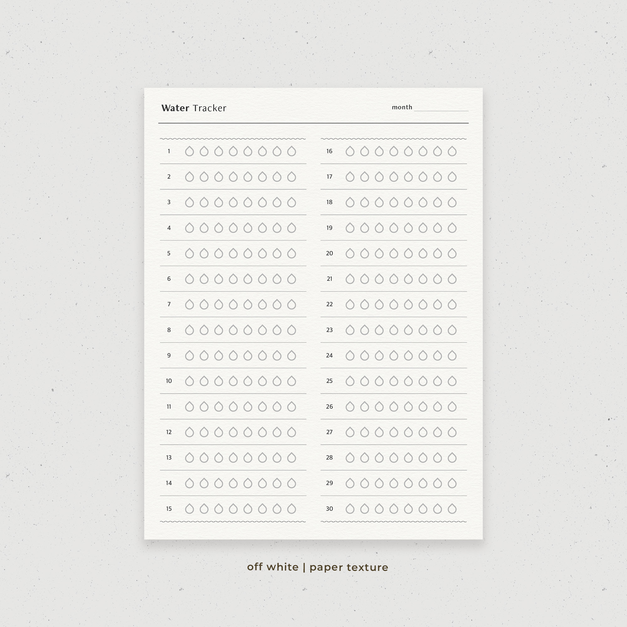 Daily Water Tracker Hydration Intake Log Digital Planner - Etsy