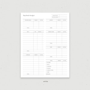 Paycheck Budget Digital Planner for iPad Goodnotes, Budget Planner ...
