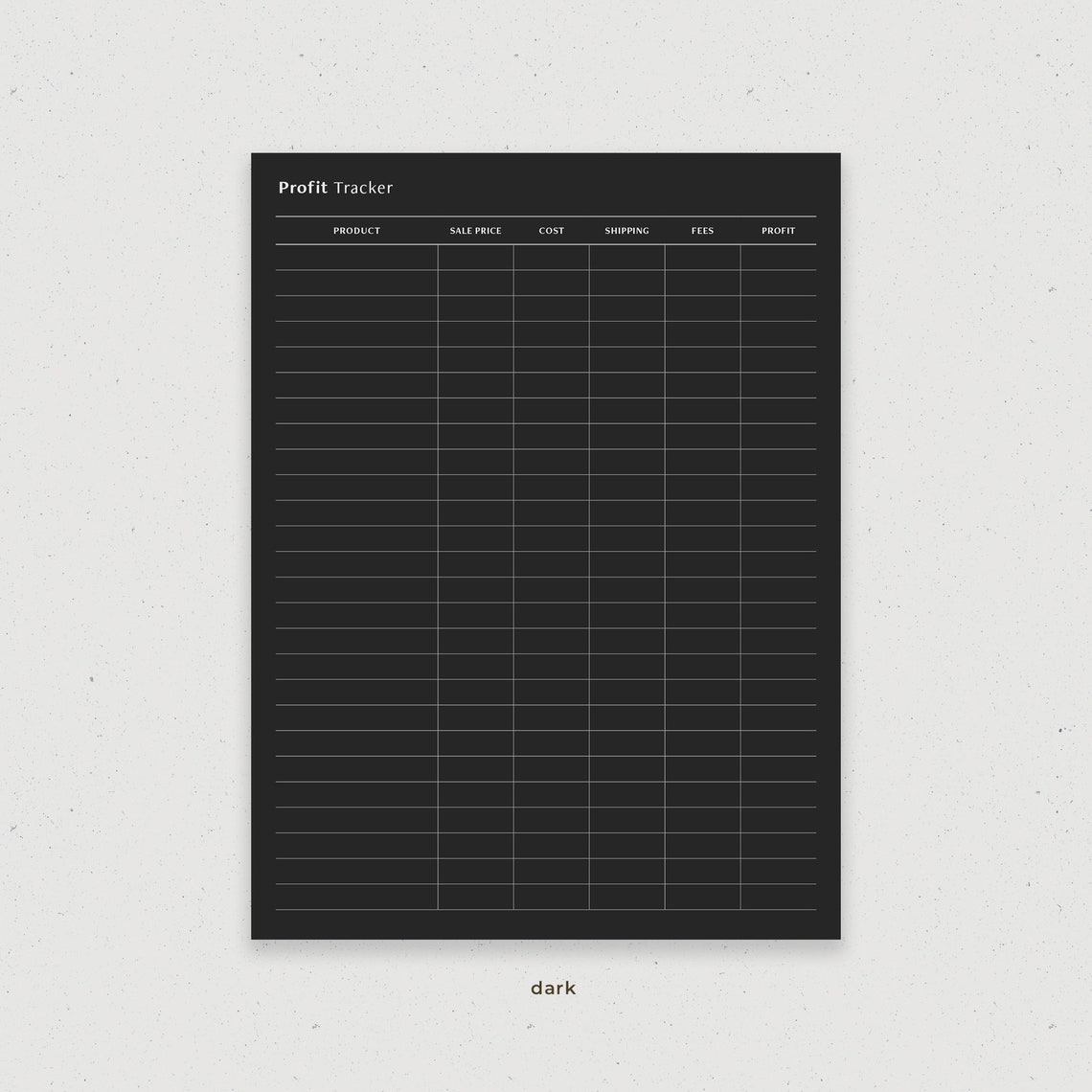 Profit and Loss Tracker Profit Planner Sales Tracker Digital - Etsy