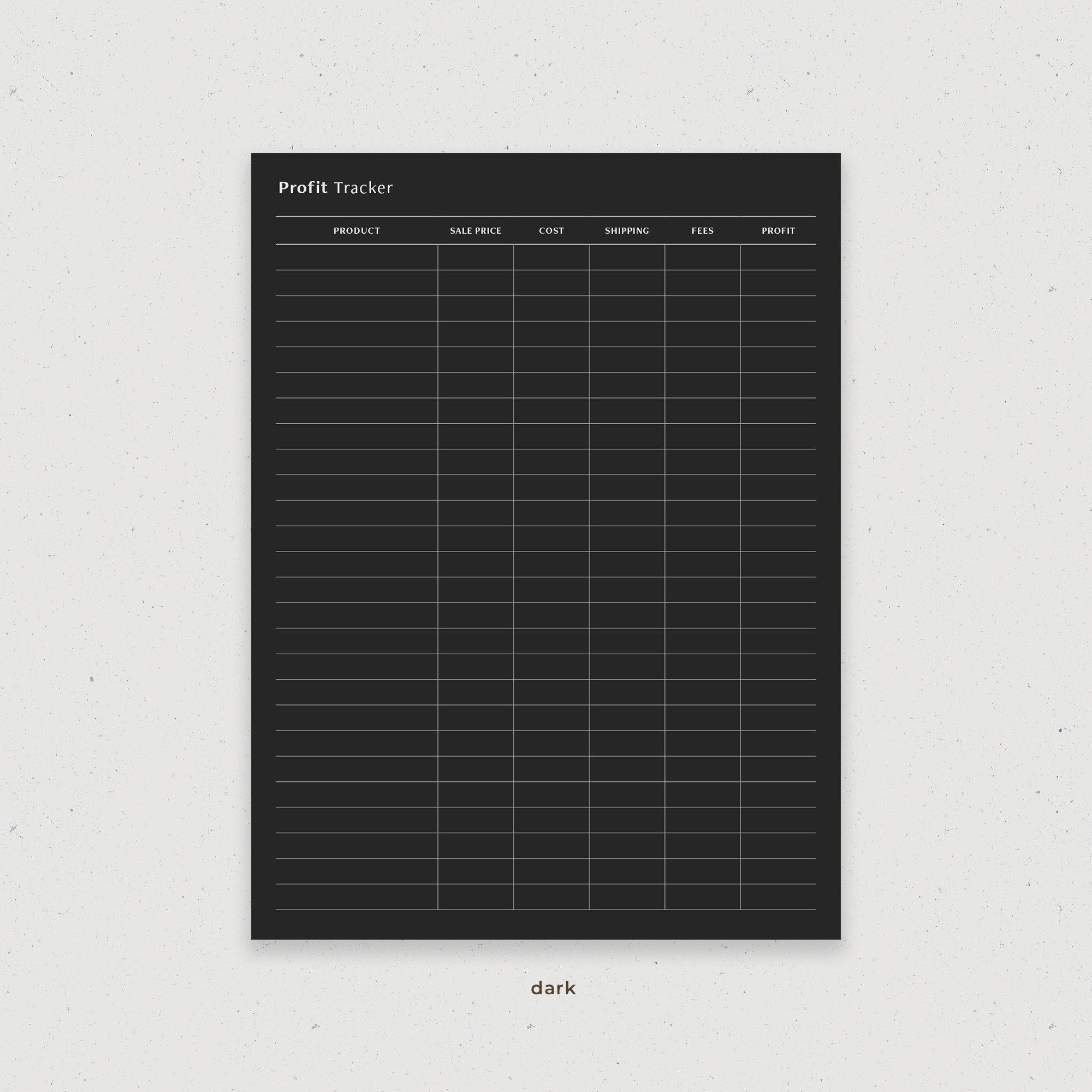 Profit and Loss Tracker Profit Planner Sales Tracker Digital - Etsy