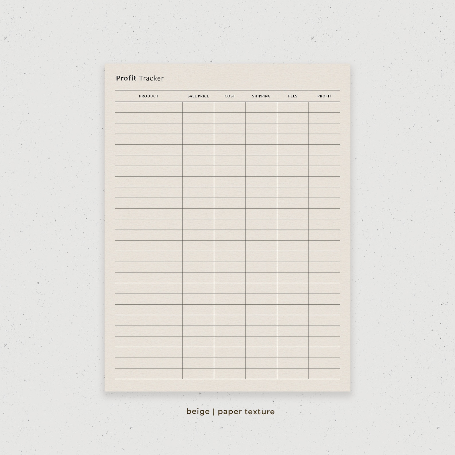 Profit and Loss Tracker Profit Planner Sales Tracker Digital - Etsy