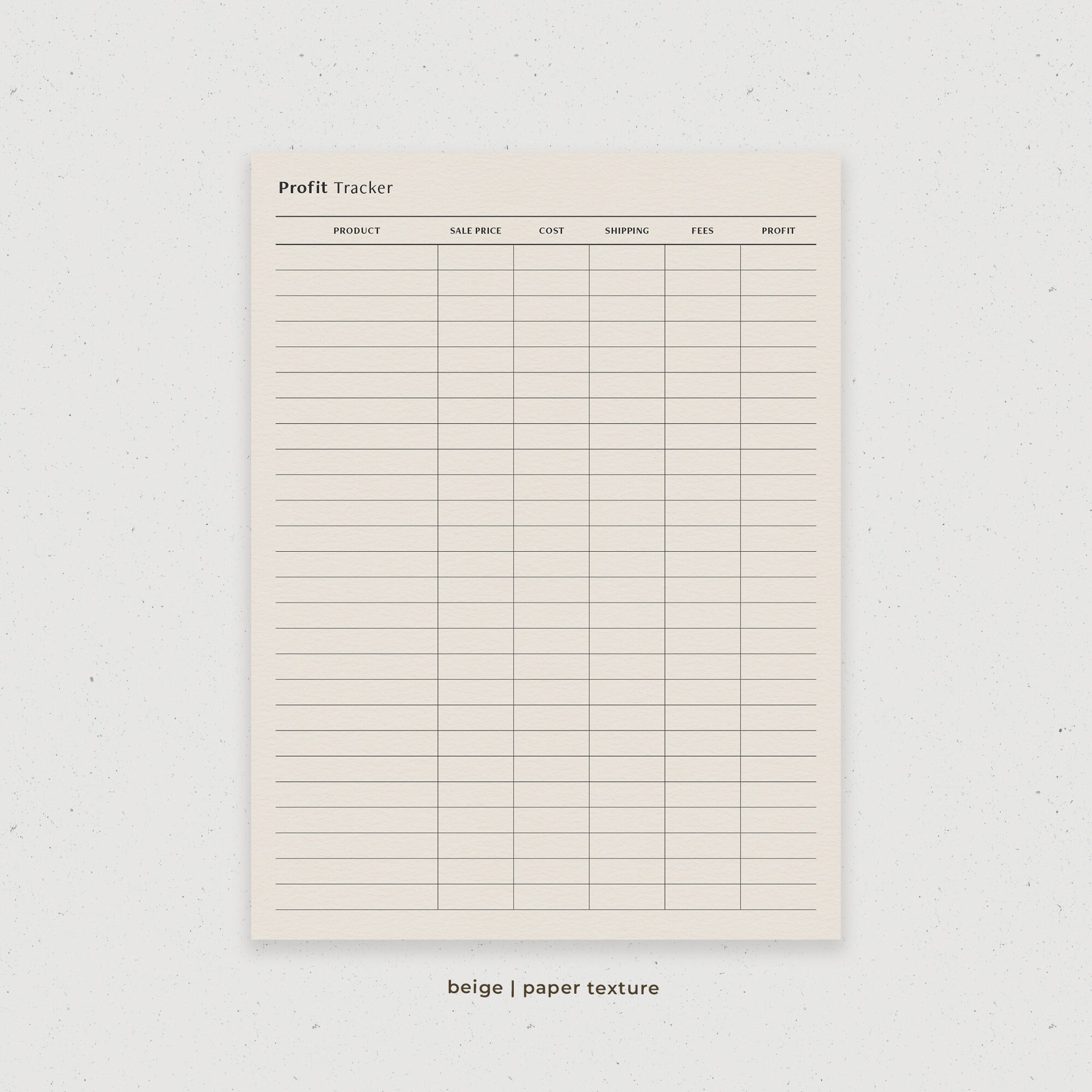 Profit and Loss Tracker Profit Planner Sales Tracker Digital - Etsy