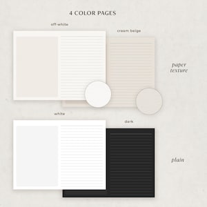 Half Lined Digital Note Paper, Goodnotes Photo Journal, Landscape iPad ...
