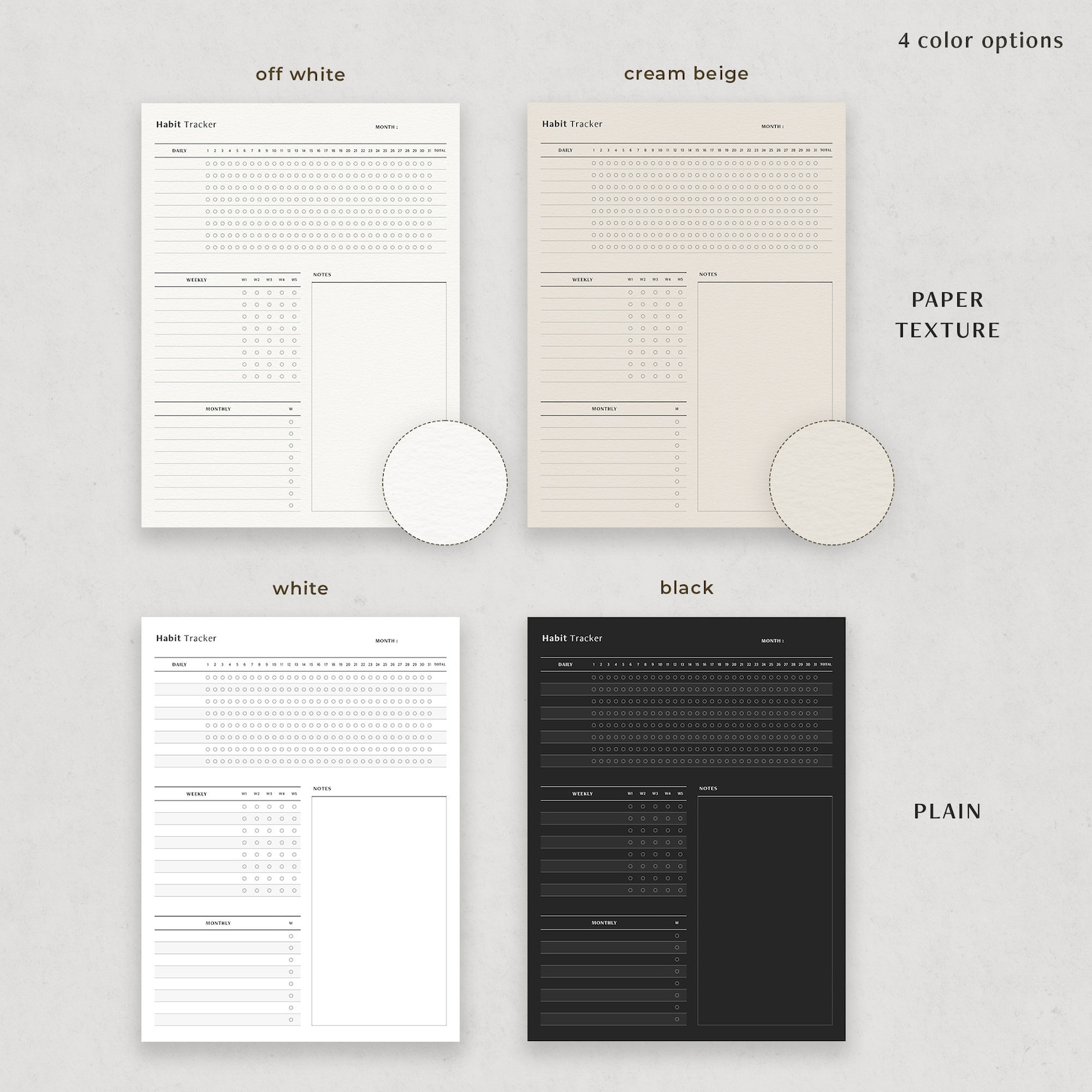 Habit Tracker Digital Planner, Goodnotes to Do List, Monthly Weekly ...