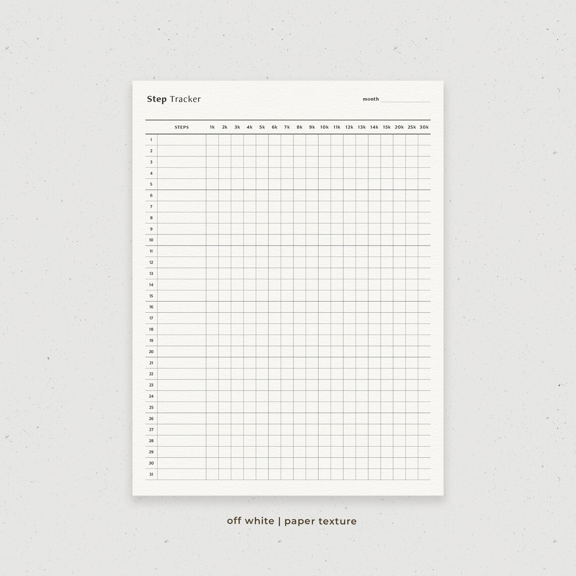 Step Tracker Walking Log Digital Planner Template for - Etsy