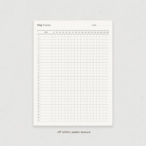 Step Tracker, Walking Log Digital Planner Template for Goodnotes on ...
