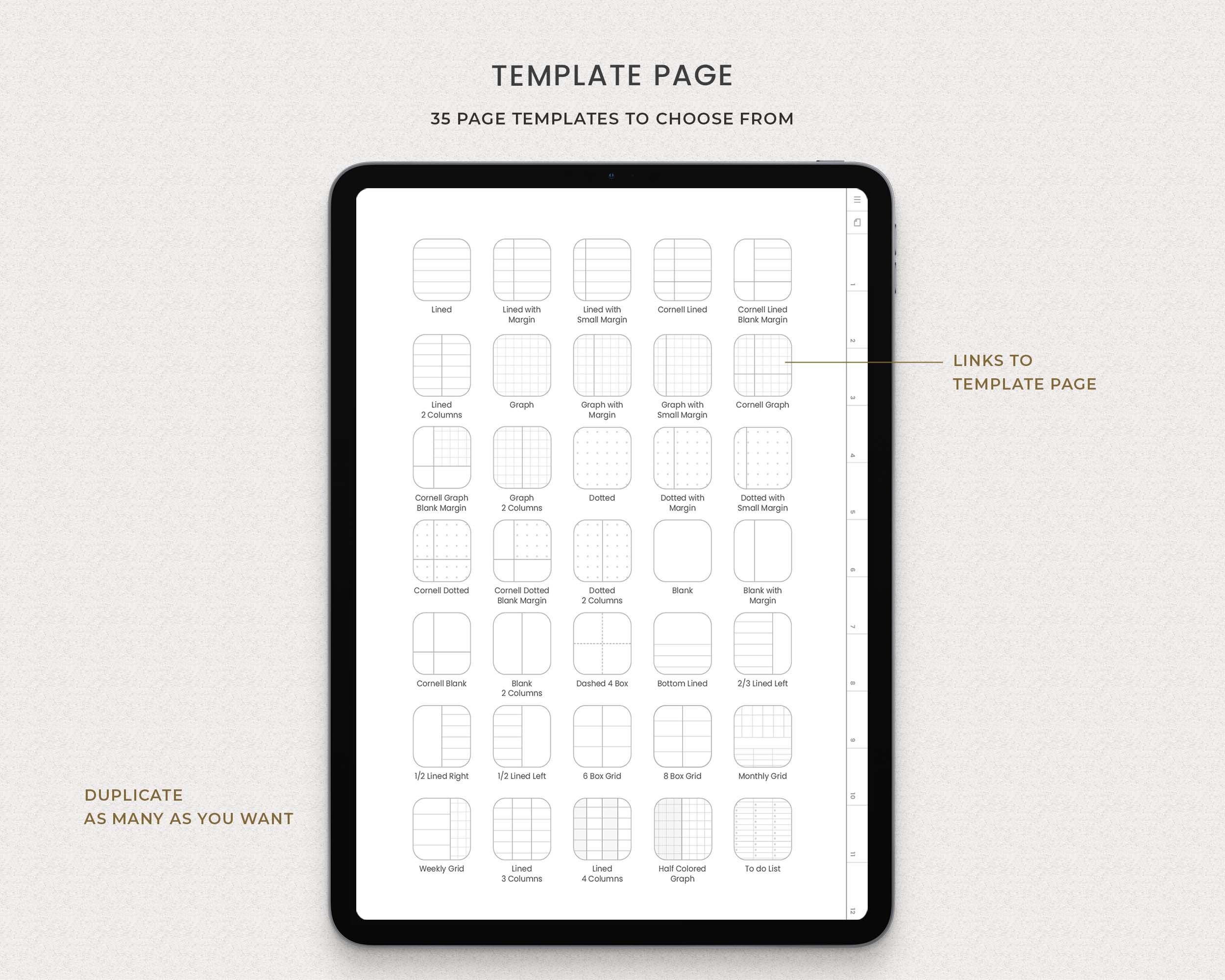 Student Digital Notebook for Goodnotes With Tabs Minimal Note - Etsy