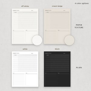 Monthly Symptom Tracker, Chronic Pain Tracker, Illness Tracking Digital ...