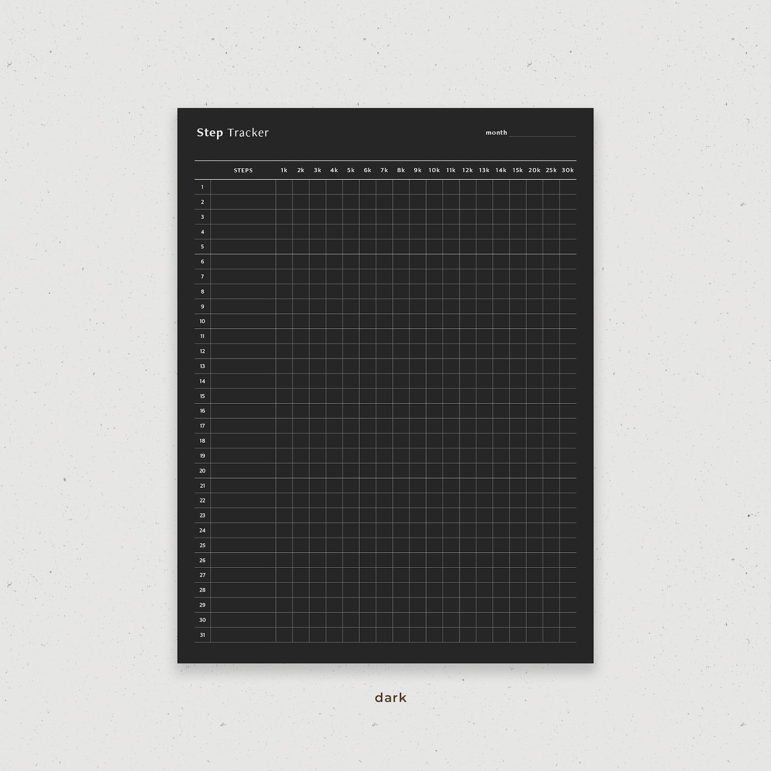 Step Tracker Walking Log Digital Planner Template for - Etsy