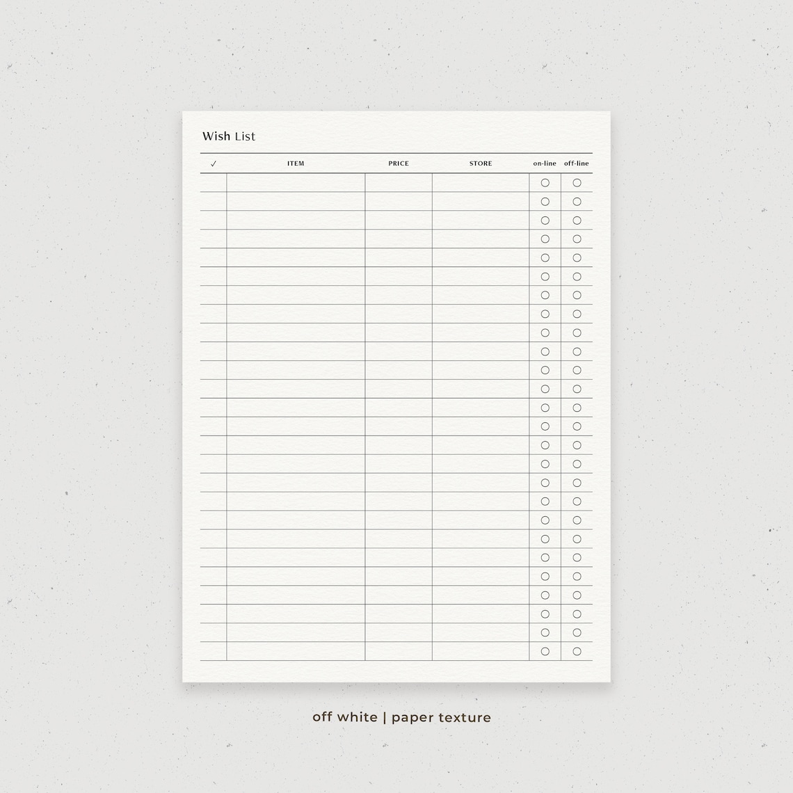 Wish List Bucket List Shopping Tracker Digital Planner - Etsy