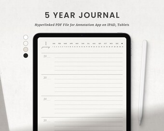 5 Year Journal Digital, One Line A Day Memory Book, Gratitude Journal ...
