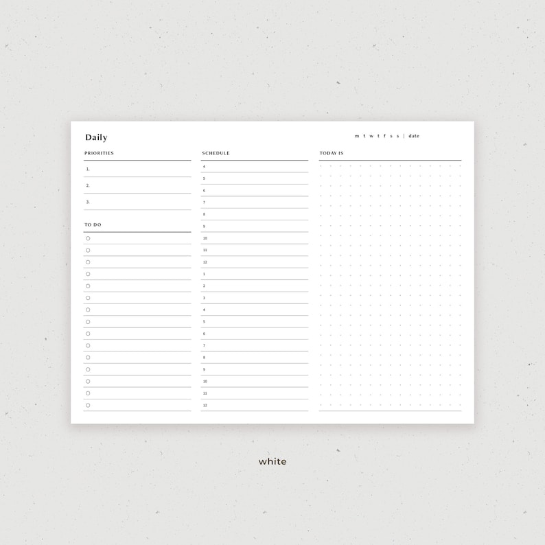 Daily Planner Landscape Digital Template for Goodnotes on Ipad ...