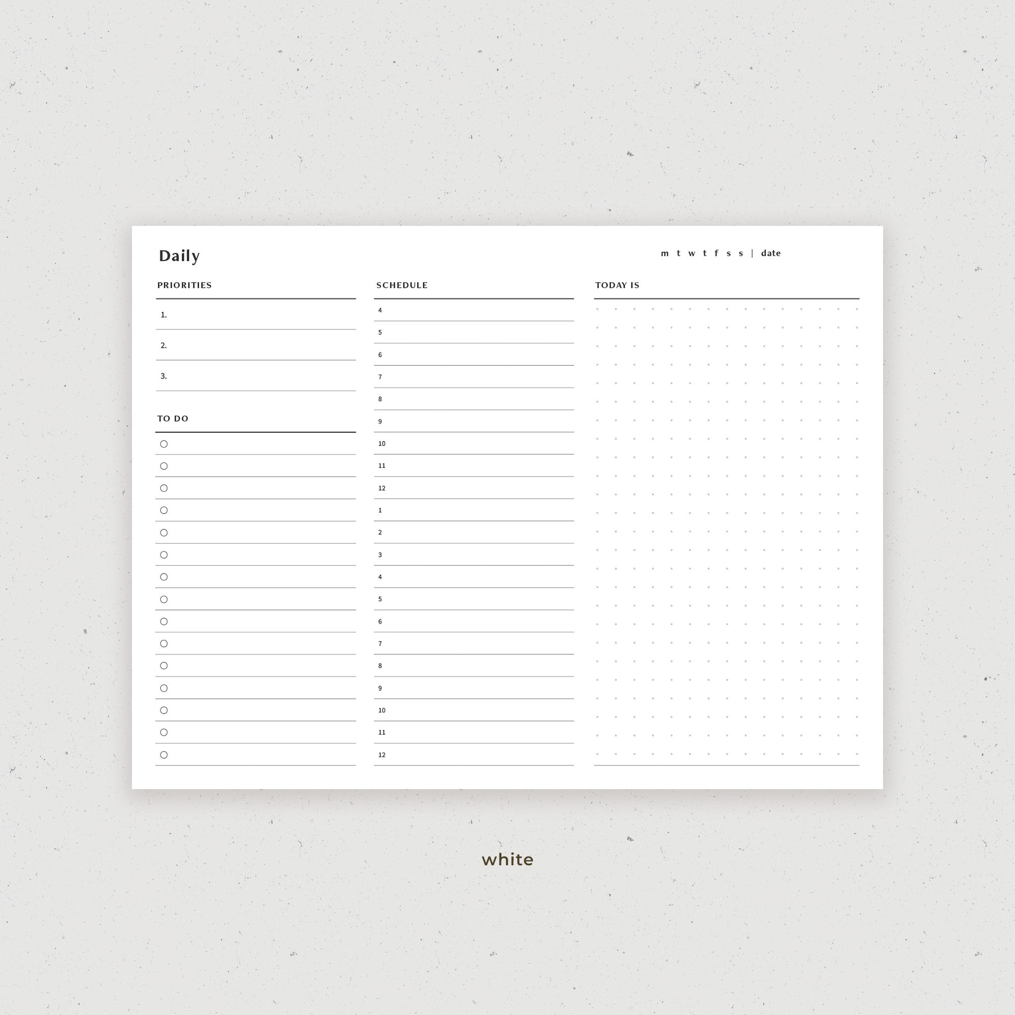 Daily Planner Landscape Digital Template for Goodnotes on - Etsy