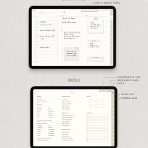 Undated Minimalist Digital Planner, Goodnotes Planner, Academic Study ...