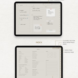 Undated Minimalist Digital Planner, Goodnotes Planner, iPad Neutral ...