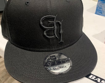 Black Snapback Hat - Etsy