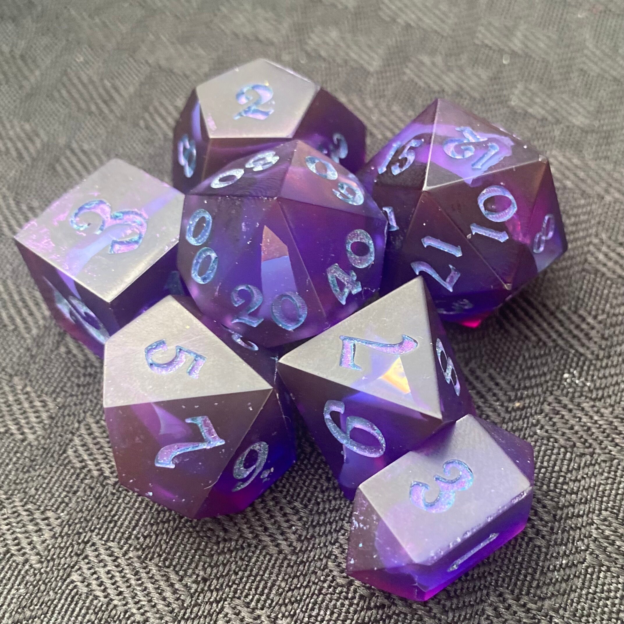 Arcane Secrets Dice Sharp-edge, Handmade, Dice Set - Etsy