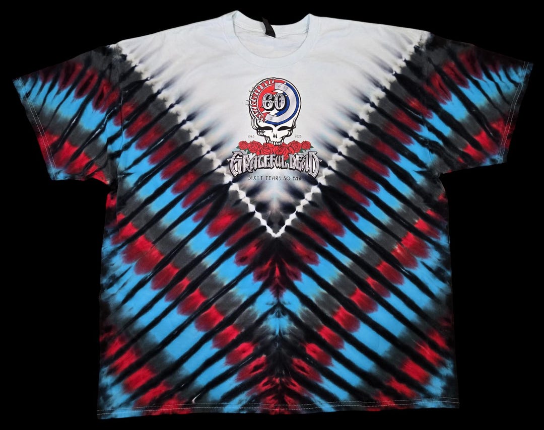 Custom Made Grateful Dead 60 Years so Far Tie Dye T-shirt - Etsy