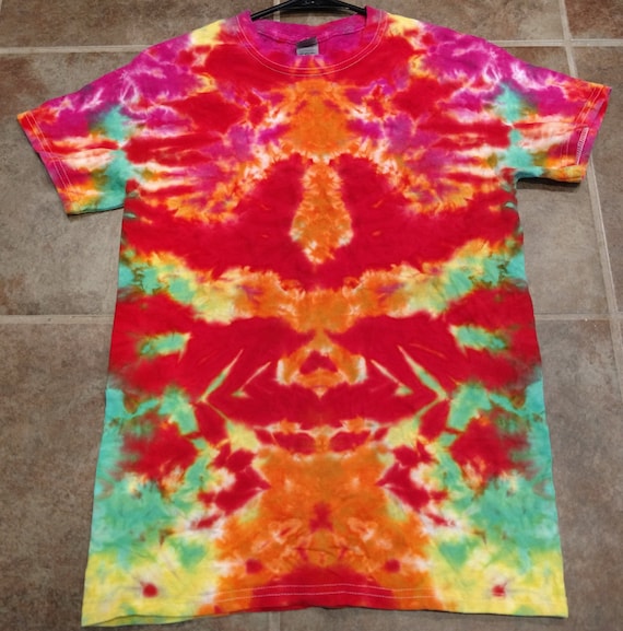 Taille: SMALL Tie Dye Low Immersion Dyed Mirrored Scrunch | Etsy