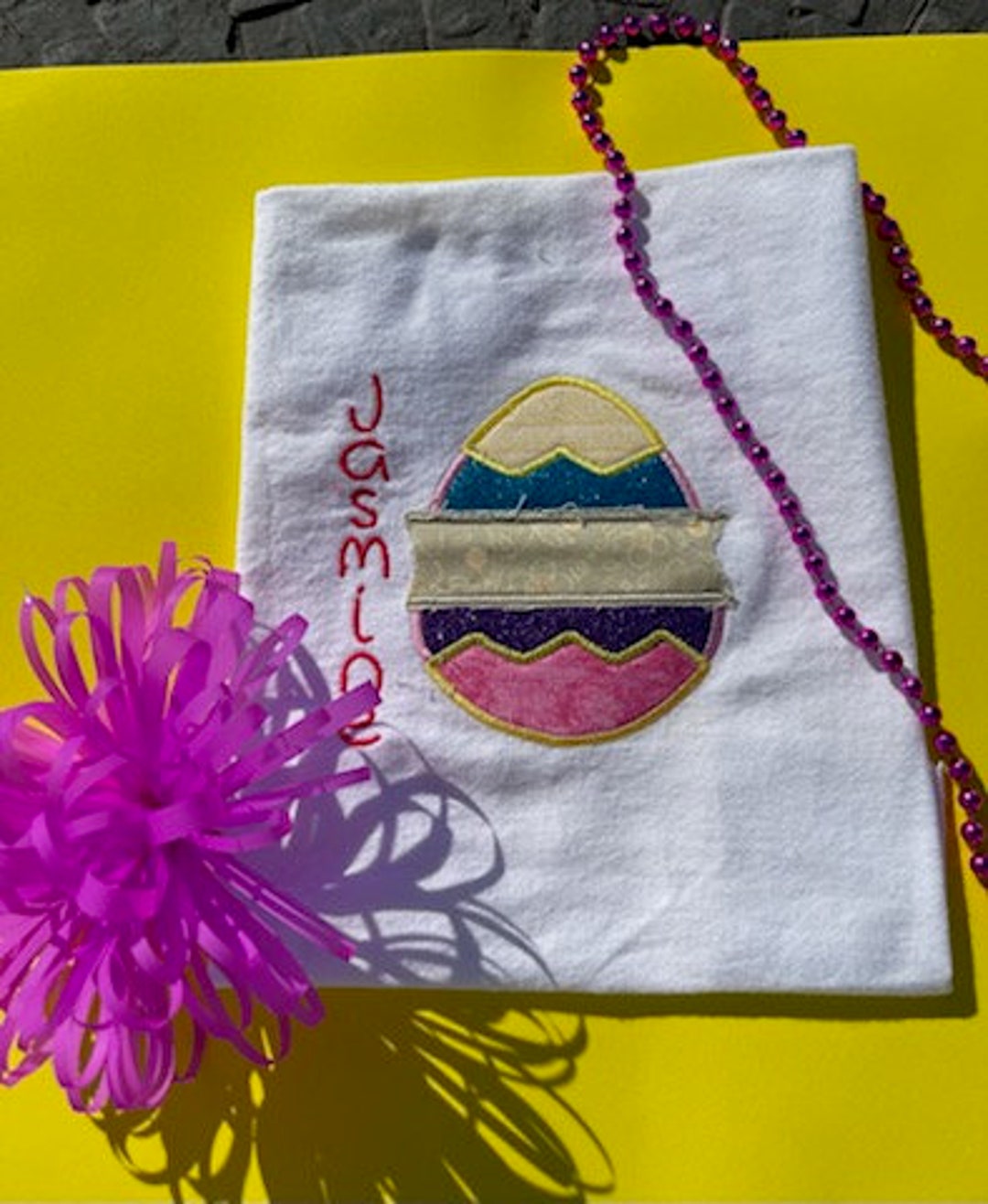 Personalized Easter Egg Appliqued Easter Shirt Embroidered - Etsy