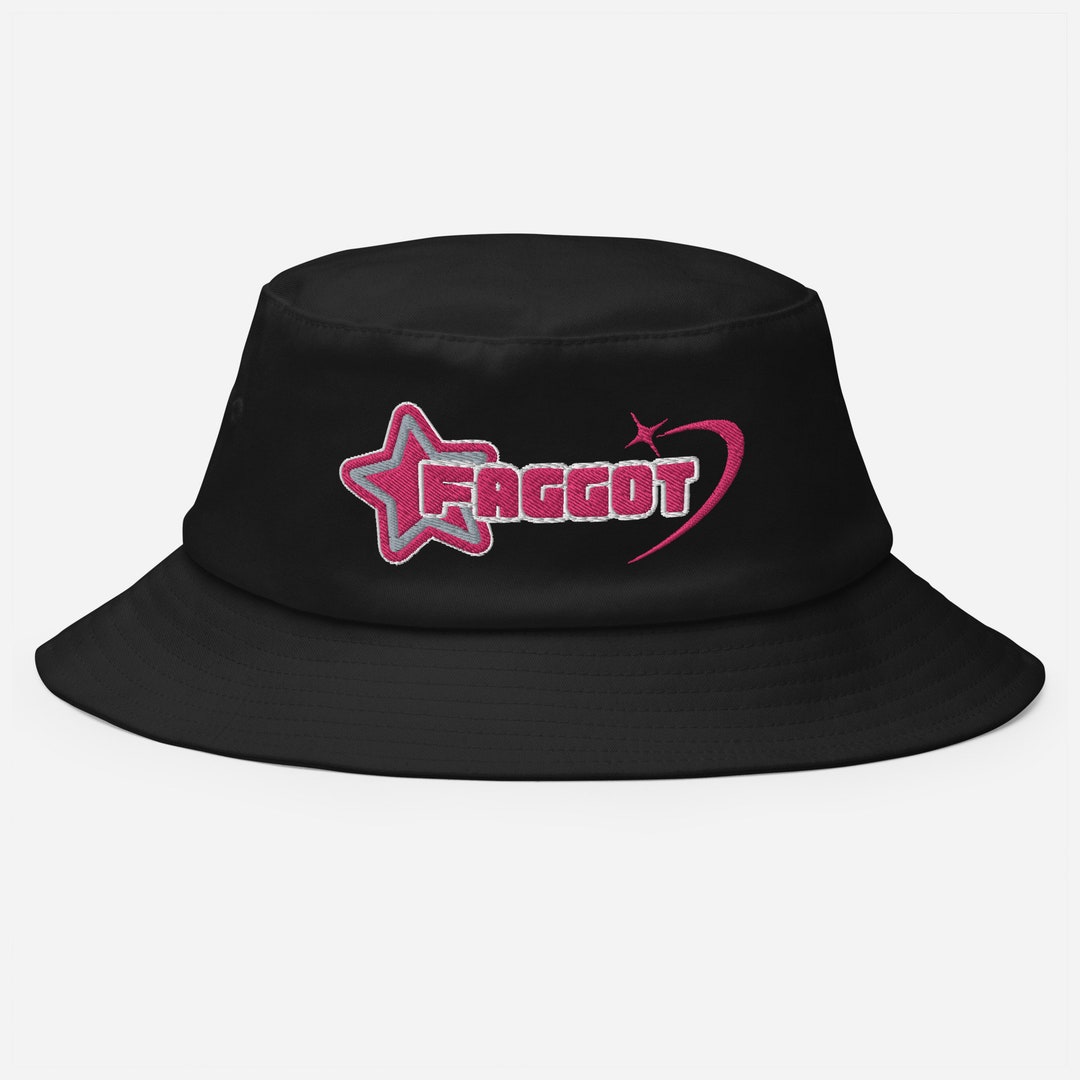Gay Bucket Hat Faggot Hat Gay Cotton Hat Fag Hat Gay Hat Gay