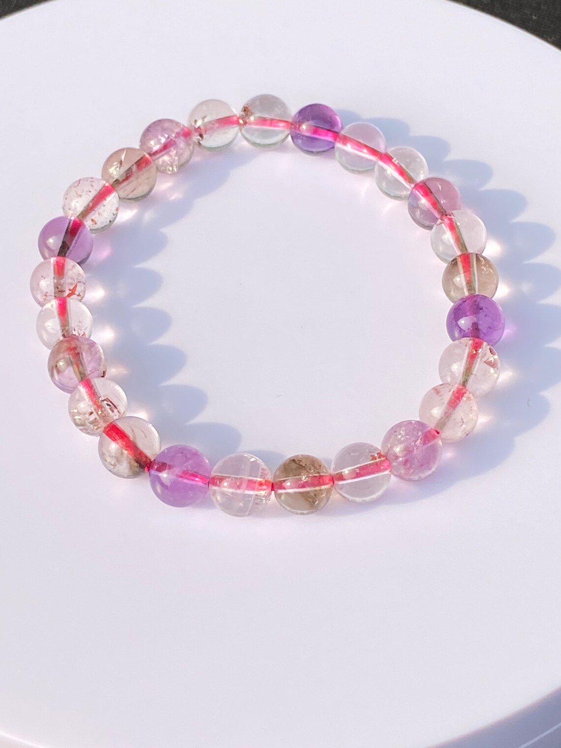 Super Seven Crystal Bracelet 7.5mm - Etsy