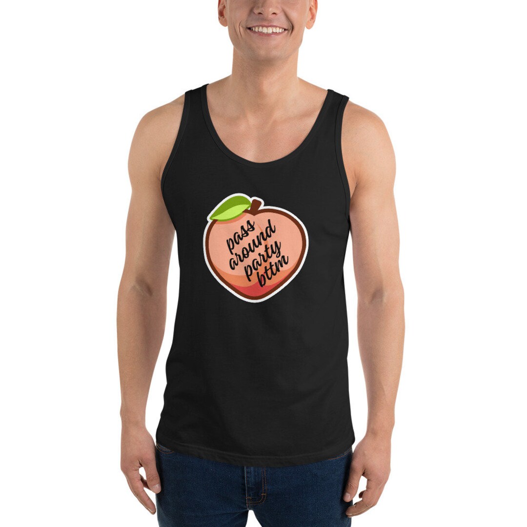 Pass Around Party Bottom / Bottom Men's Tank Top / Gay Tank Top / LGBT Tank Top / Nasty Pig ...