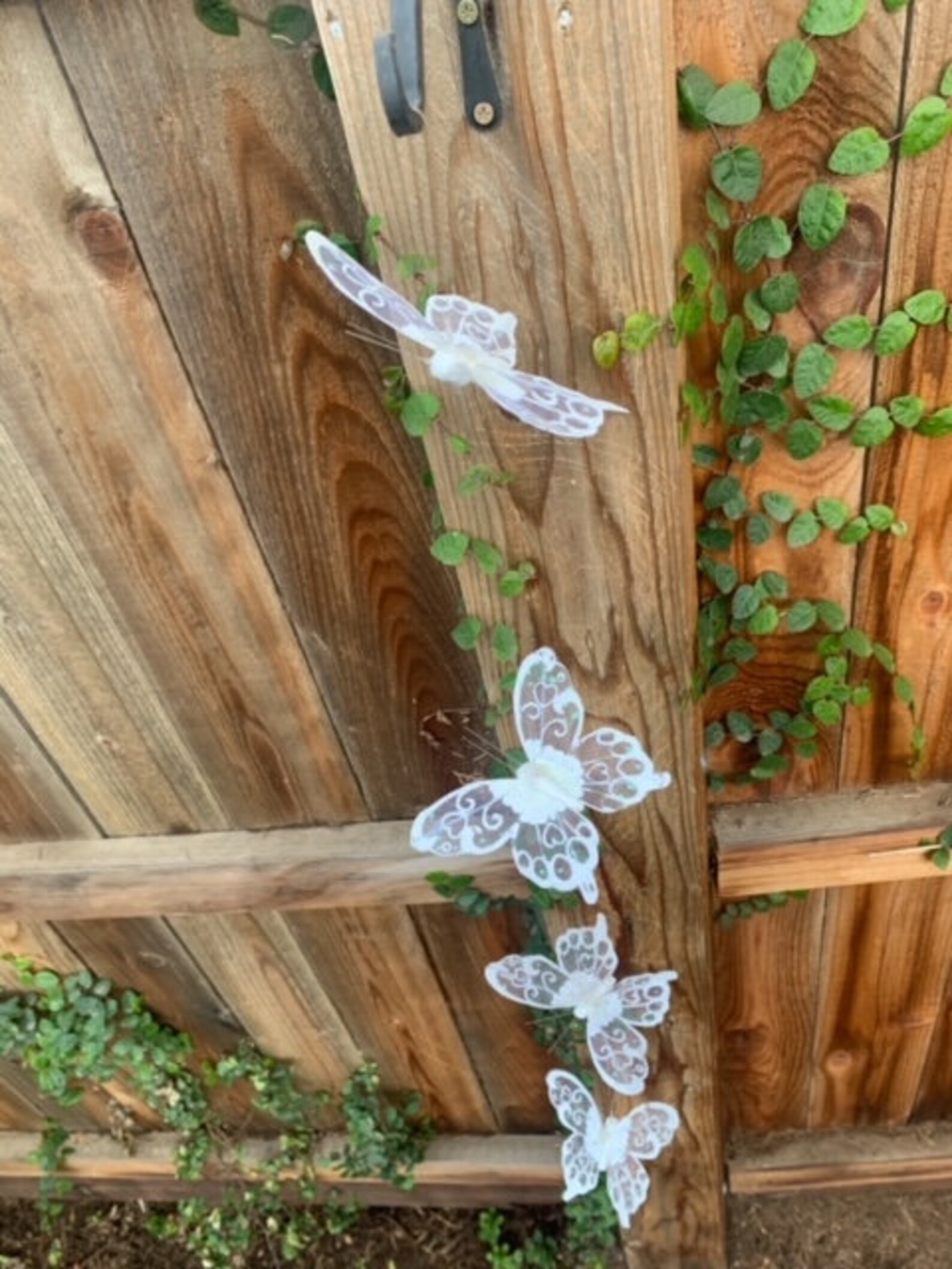 White Butterfly Decor Mobile Dangling Handmade Wind Ornament - Etsy