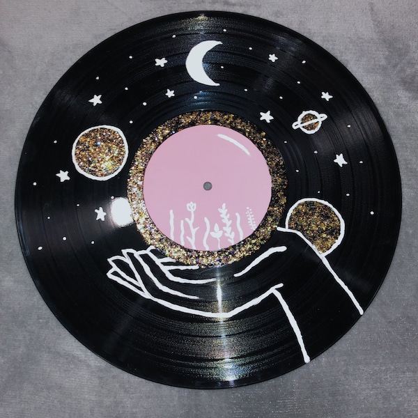 Painted Record - Etsy