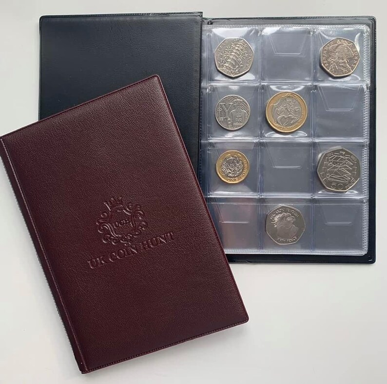 Coin Collecting Album Perfect for 50p and 2 Pound Coins - Etsy