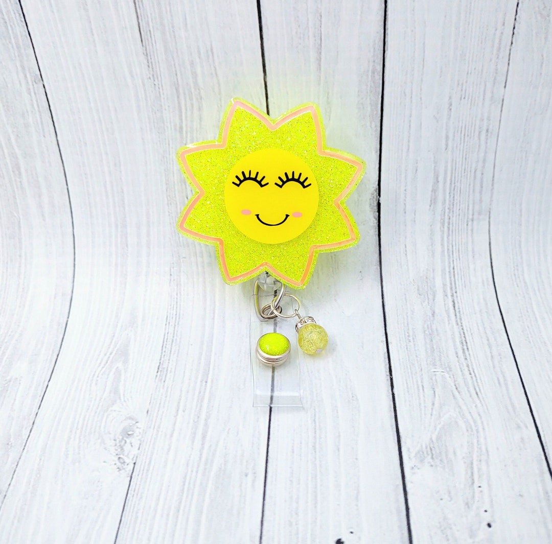 Sun Badge Reel, Happy Sunshine, RN, Nurse, DR, Tech, Cna, ER, Student ...