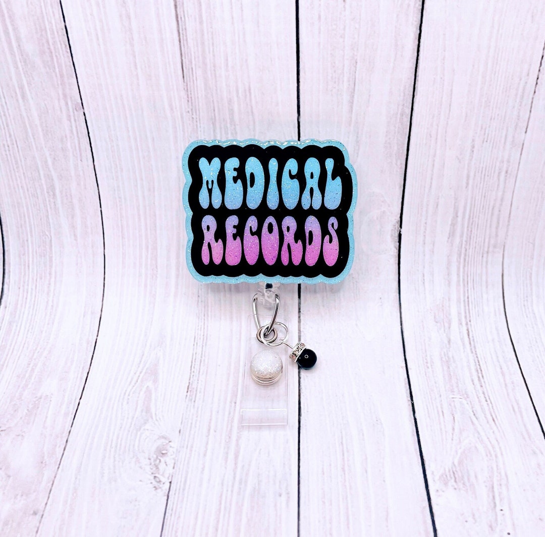 Medical Records Badge Reel, Receptionist, Secretary, Medical Coding ...