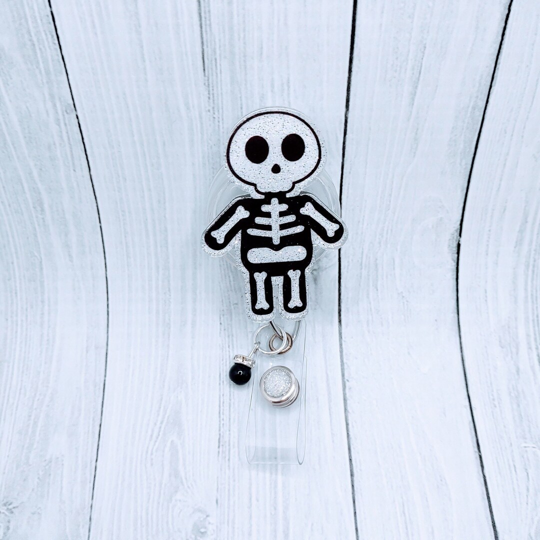 Skeleton Badge Reel. Halloween, Fall, Ghost, Holiday, Spooky Season ...