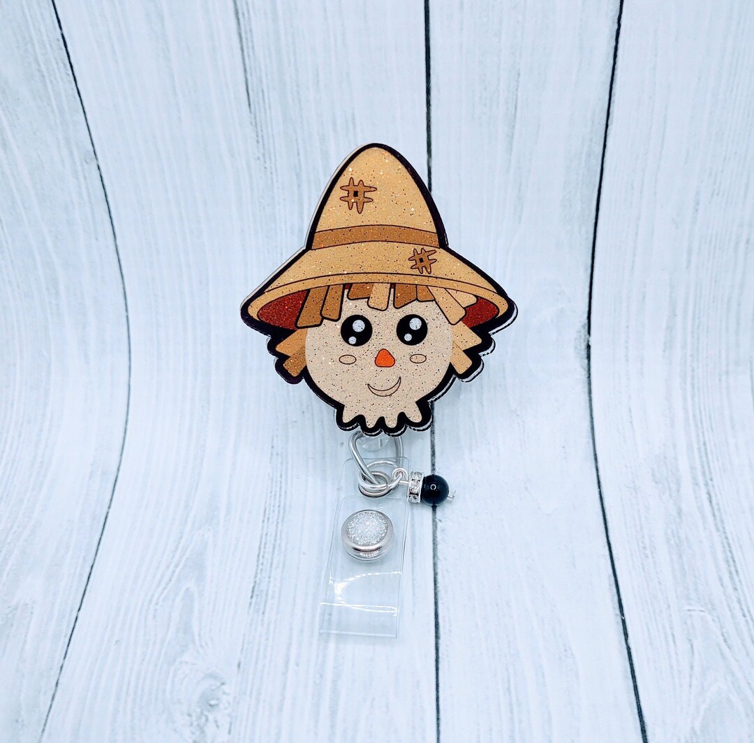 Scarecrow Badge Reel. Fall, Thanksgiving, Halloween, Seasonal, Holiday ...