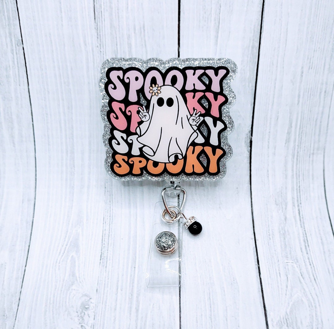 Spooky Ghost Badge Reel, Halloween, Fall, Spooky Season, Seasonal ...
